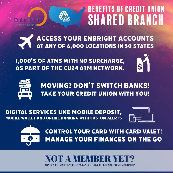 Benefits of Shared Branch - Enbright Credit Union